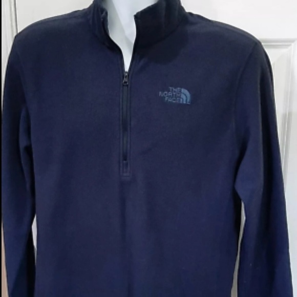 The North Face | Sweaters | North Face 4 Zip Mens Large Blue Sweatshirt ...